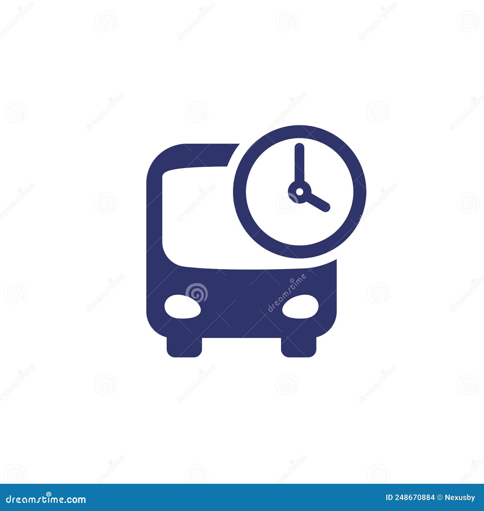 Bus schedule icon on white stock vector. Illustration of schoolbus ...