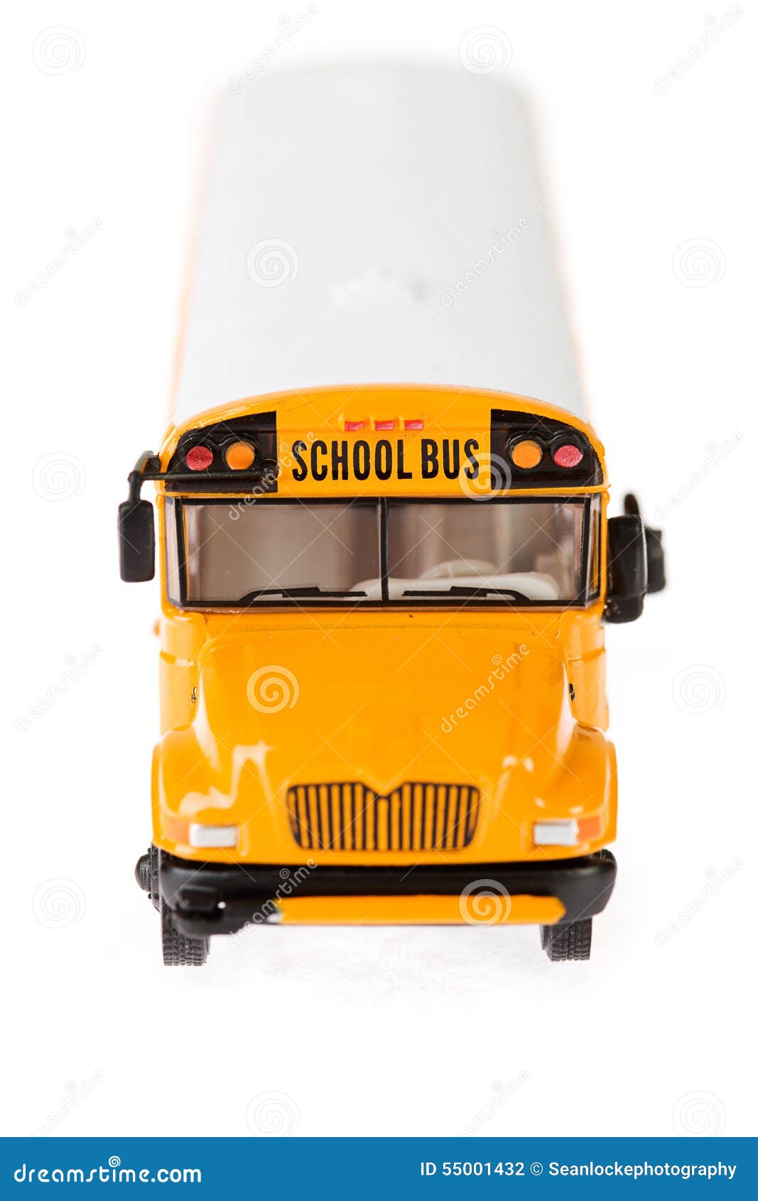 Bus: School Bus Toy Isolated on White Stock Photo - Image of yellow ...