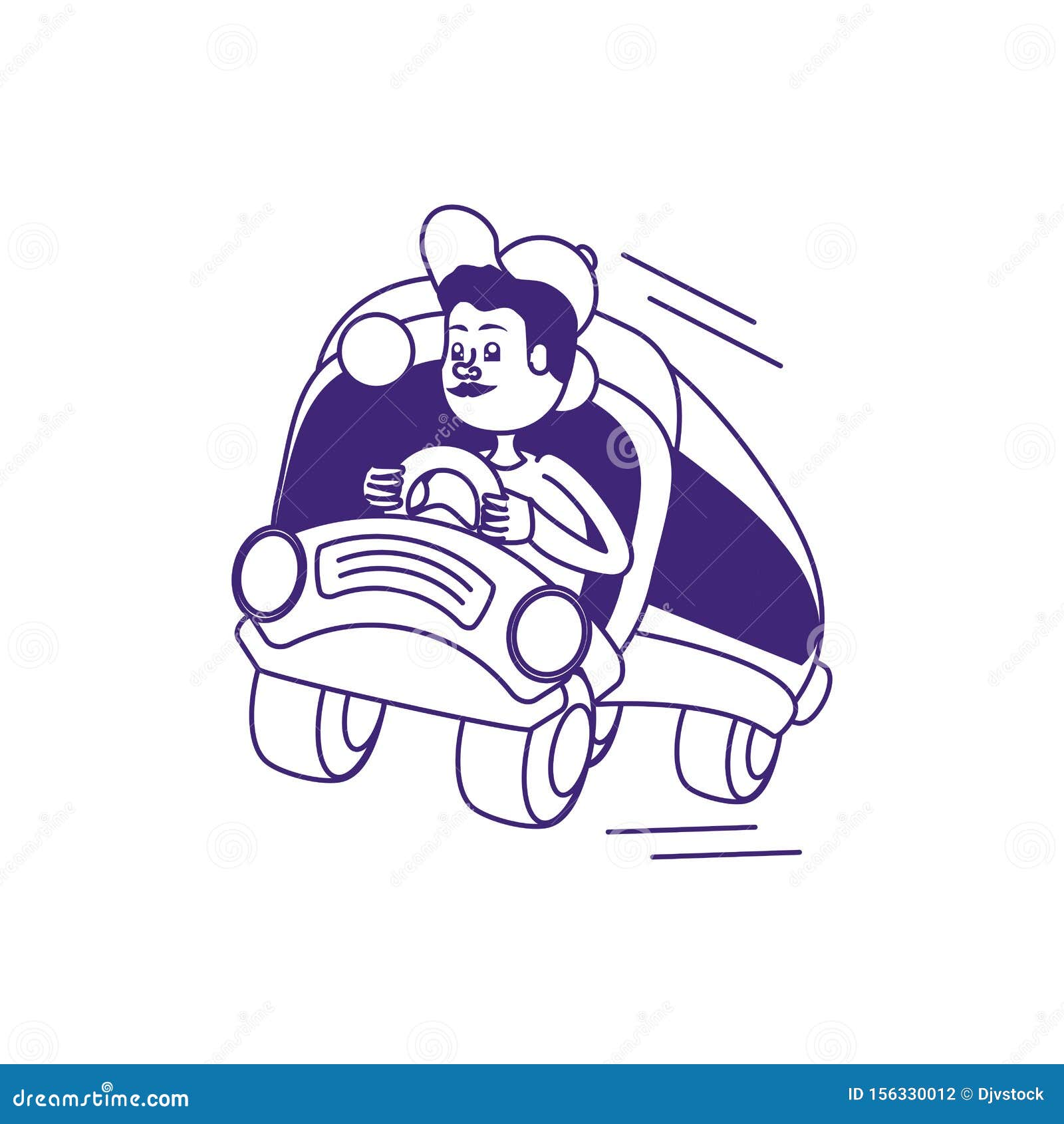 Bus School Transportation With Driver Isolated Icon Stock Illustration Illustration Of Driver