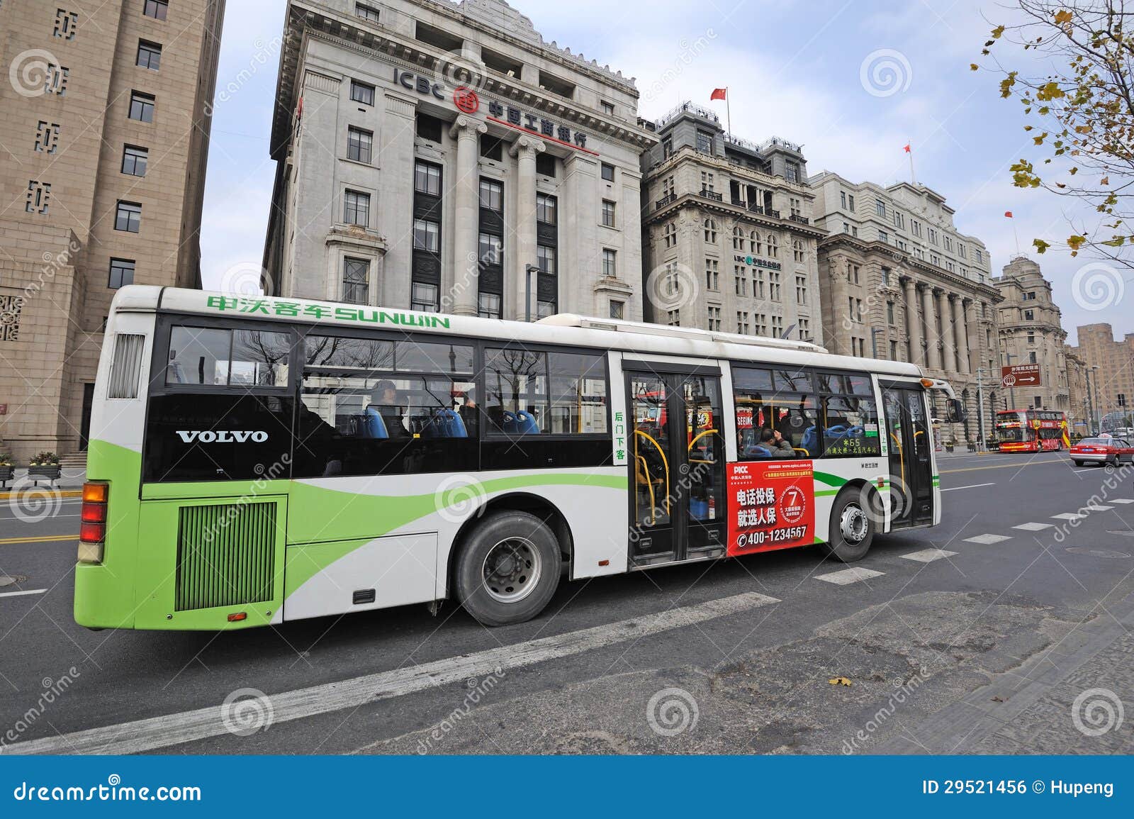 Bus in shanghai editorial photo. Image of common, modern - 29521456