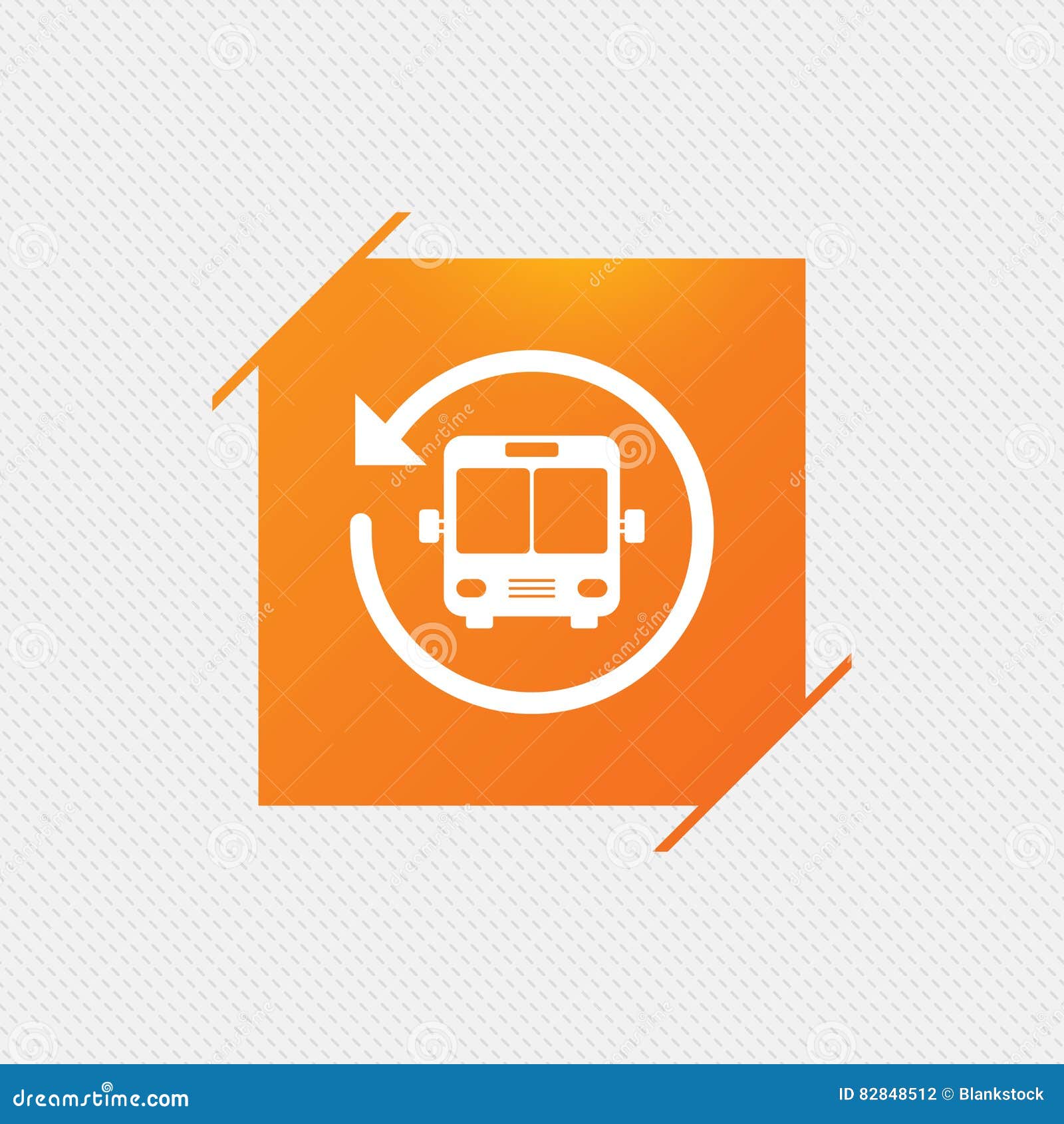 Bus Shuttle Icon. Public Transport Stop Symbol Stock Vector ...
