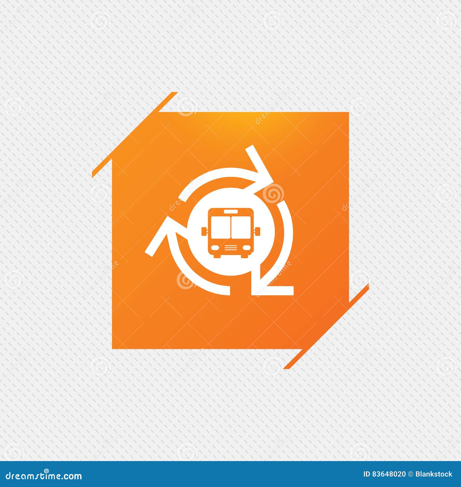 Bus Shuttle Icon. Public Transport Stop Symbol Stock Vector ...