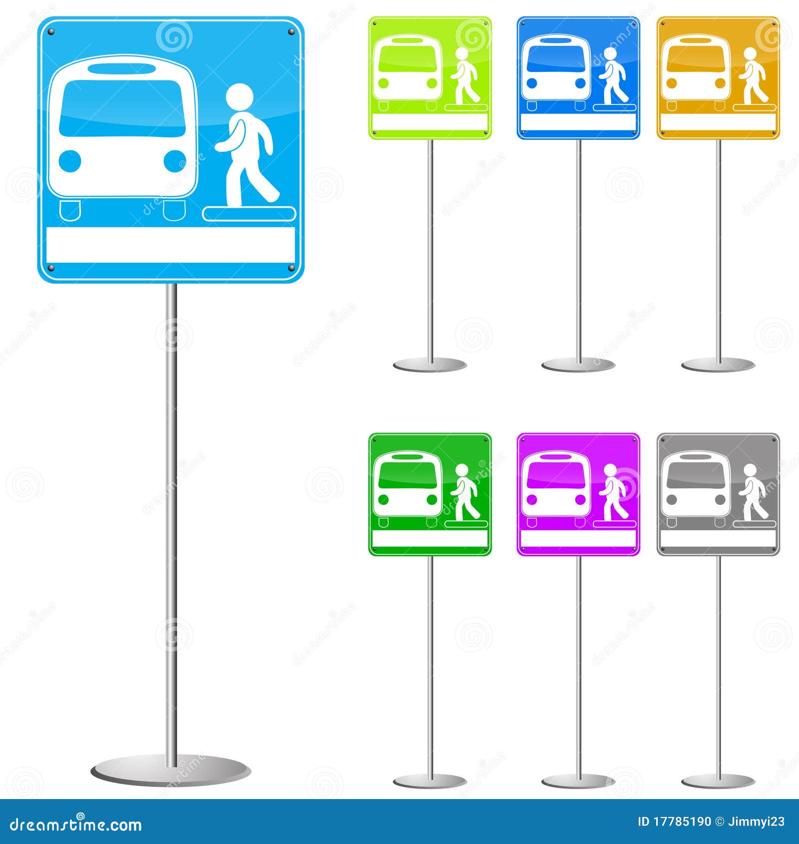 Bus sign stock vector. Illustration of speed, traffic - 17785190