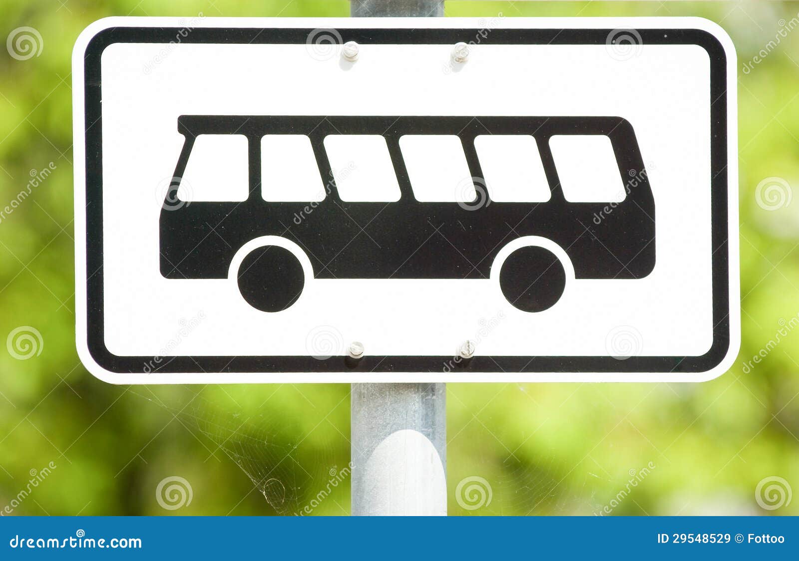 Bus sign stock image. Image of white, public, single - 29548529
