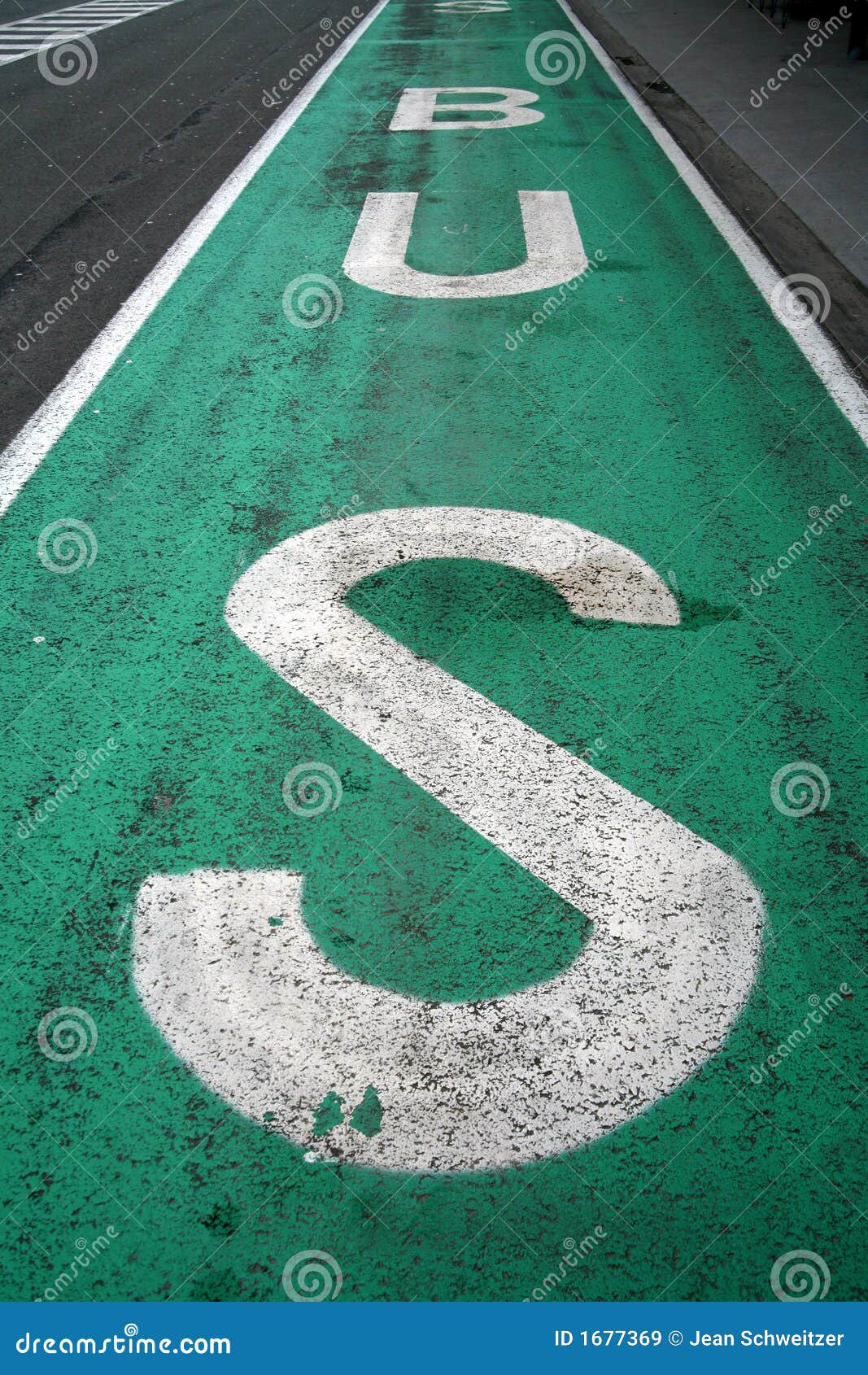 Bus sign on the road stock image. Image of transit, commuting - 1677369