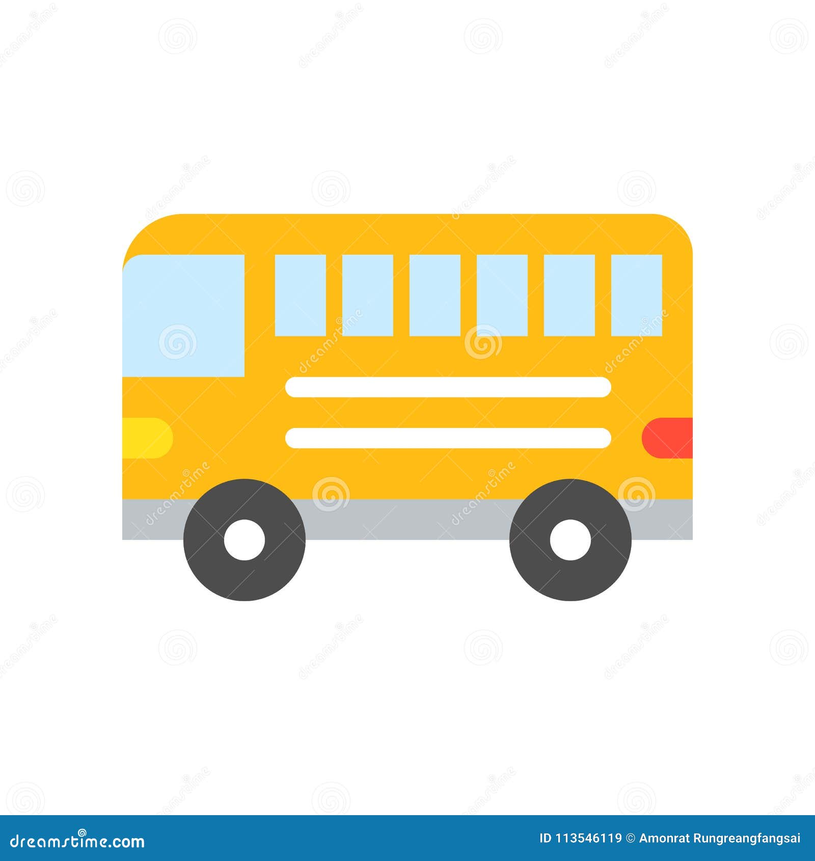 Bus, Simple Transportation Icon Stock Vector - Illustration of ...