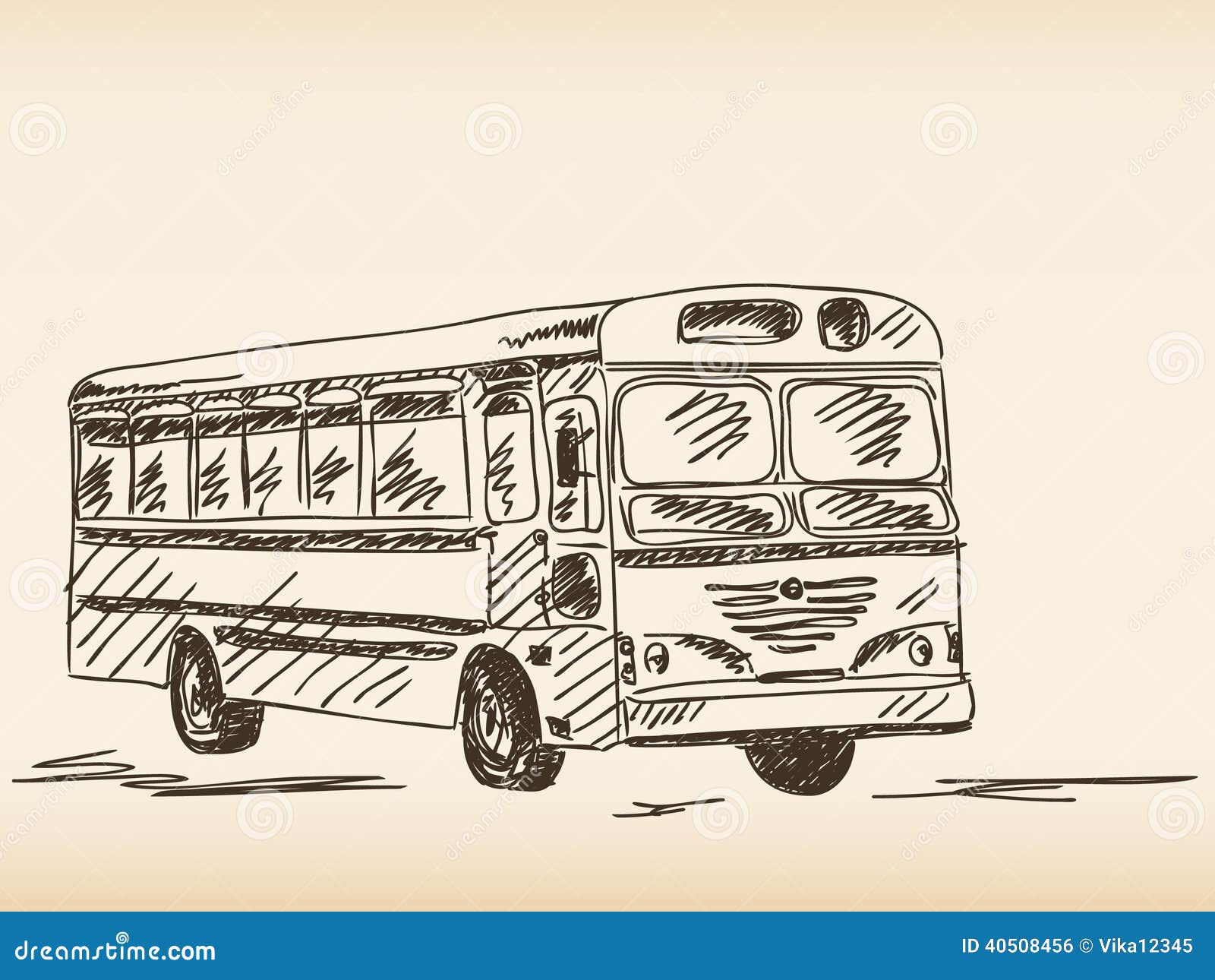 Bus Sketch Stock Vector - Image: 40508456