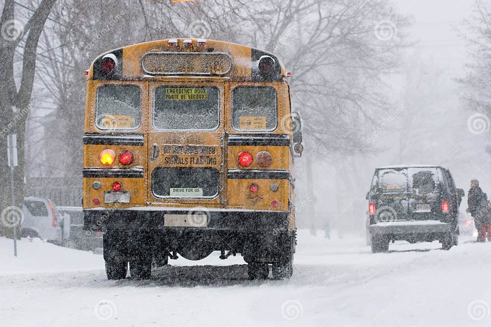 Bus in snow stock image. Image of road, parked, cold, parent - 2544565