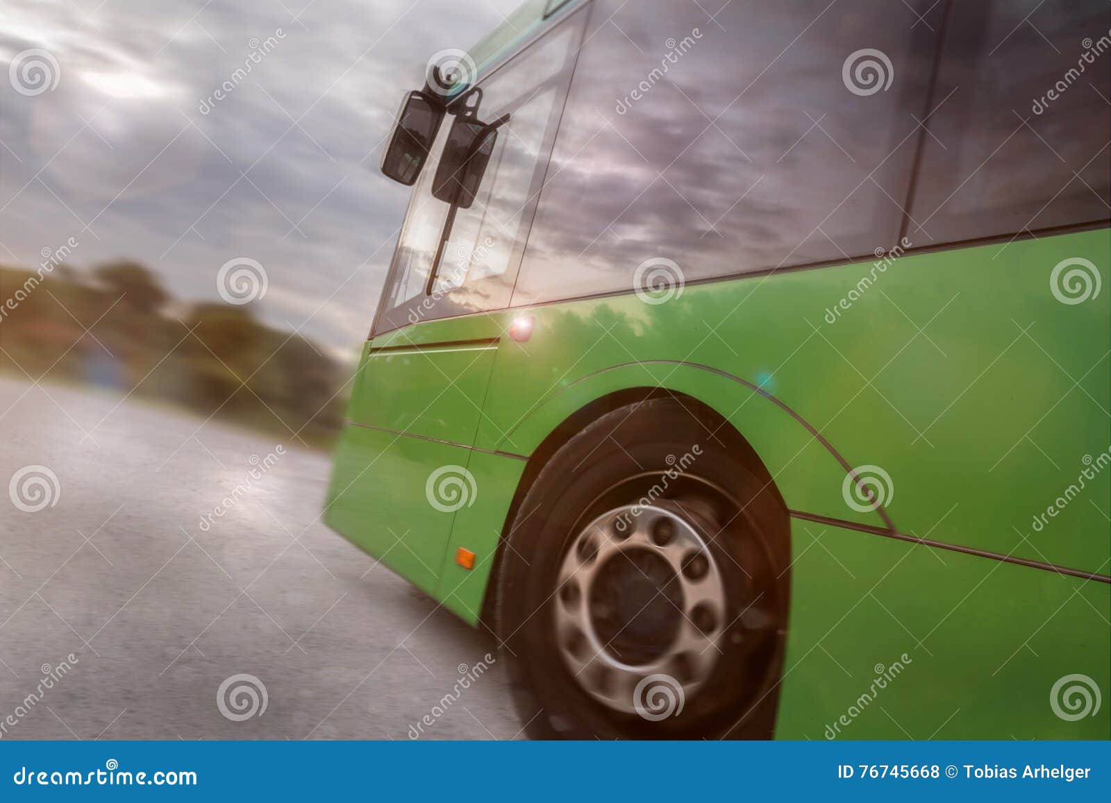 Bus speeding out of a city stock photo. Image of traffic - 76745668