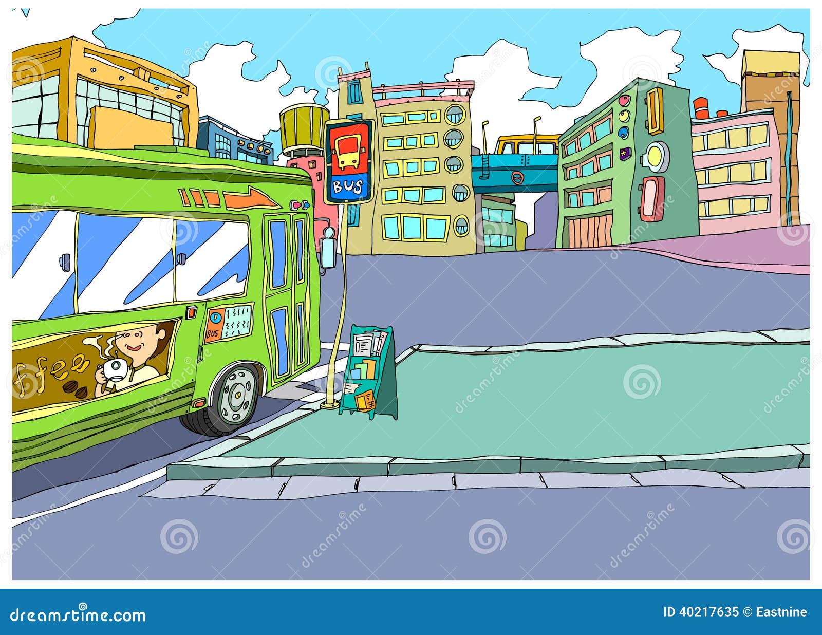 Bus Stand Stock Illustrations – 784 Bus Stand Stock Illustrations ...