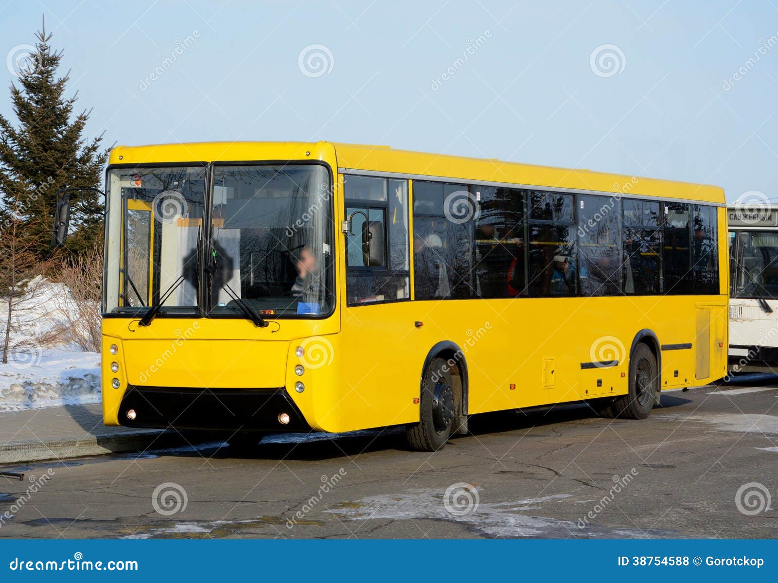 The Bus, Standing at the Bus Stop Stock Photo - Image of stop ...