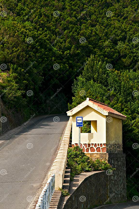 Bus station stock photo. Image of road, curve, anaga - 21901832