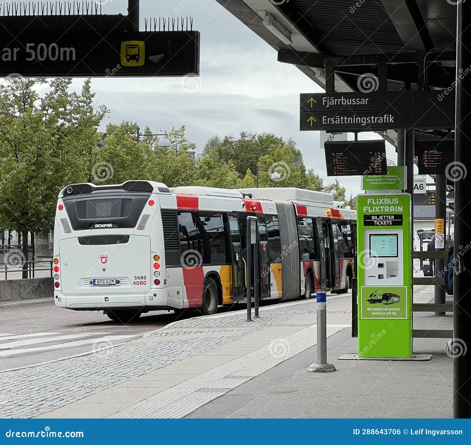 Bus Station in Linkoping Sweden Editorial Photo - Image of canopy ...