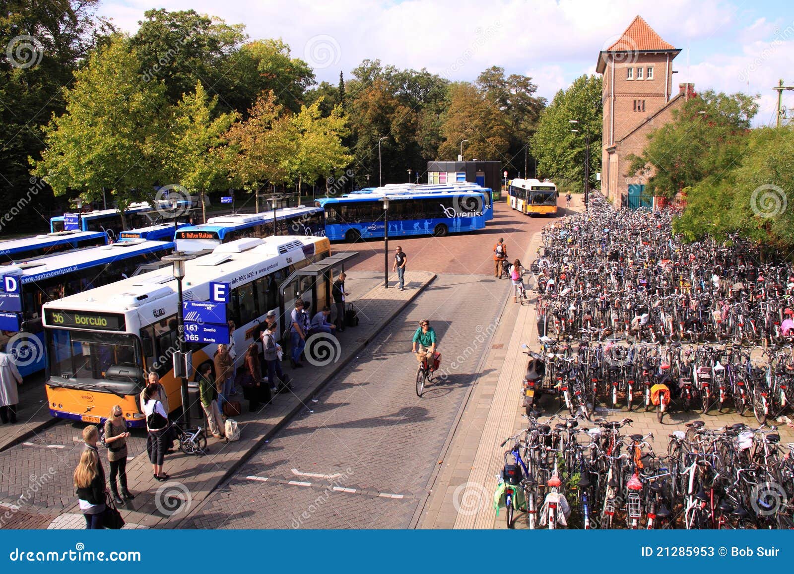 Bus Station Deventer the Netherlands Editorial Stock Photo - Image of ...