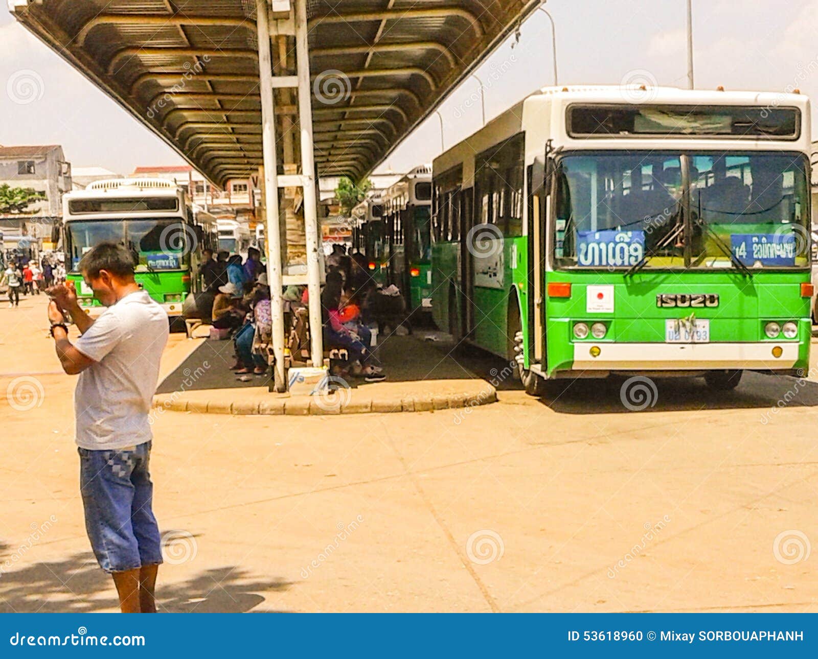 Bus station editorial image. Image of passenger, busstation - 53618960