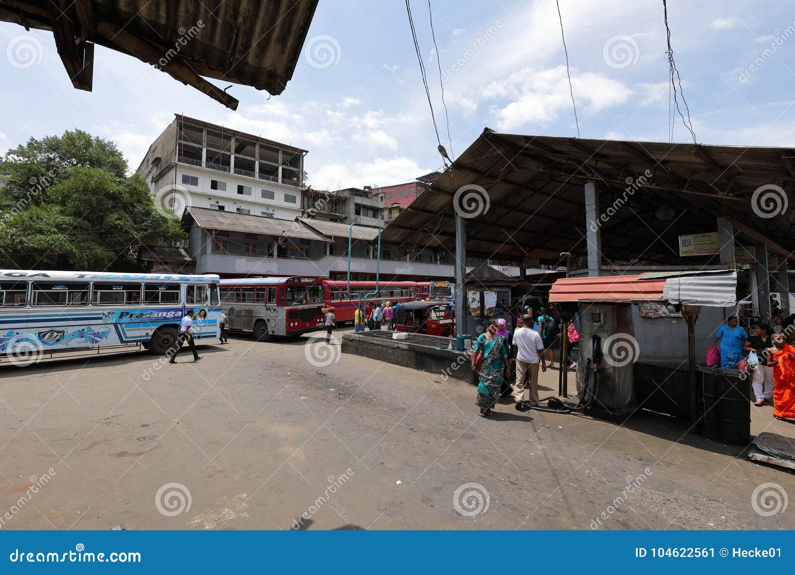 The Bus Station of Kandy in Sri Lanka Editorial Photo - Image of stop ...