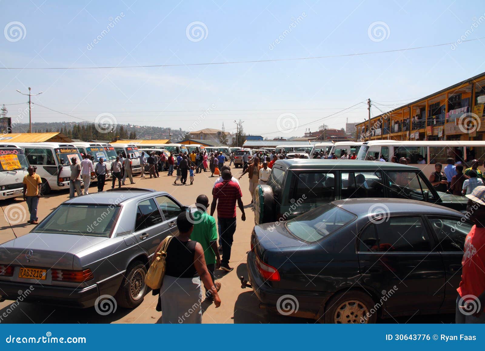 Bus Station in Kigali, Rwanda Editorial Photo - Image of africa, people ...