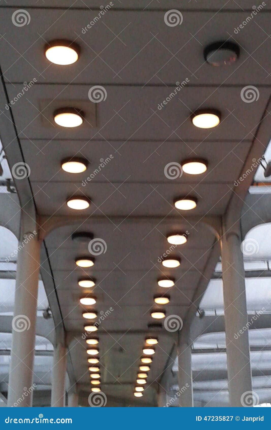 Bus station lights stock image. Image of ceiling, station - 47235827