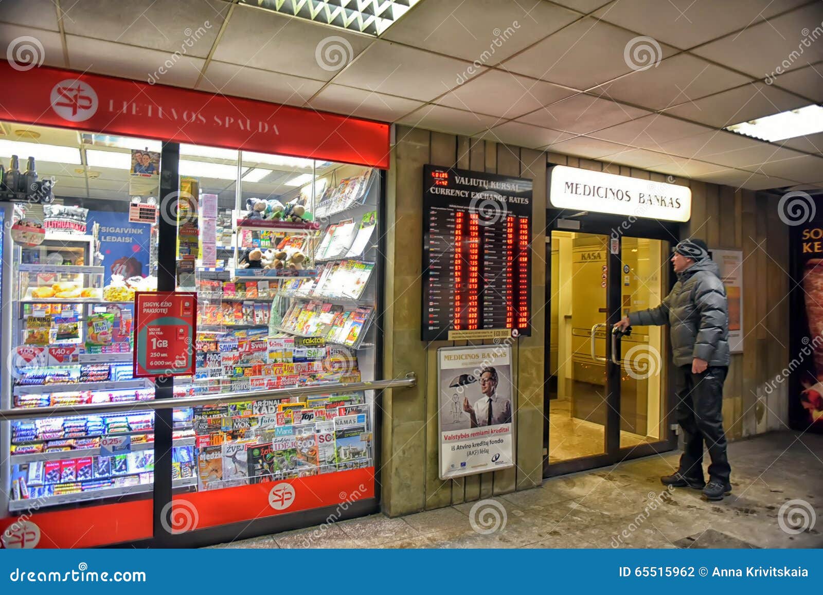 Bus station in Vilnius, editorial photography. Image of comfortable ...