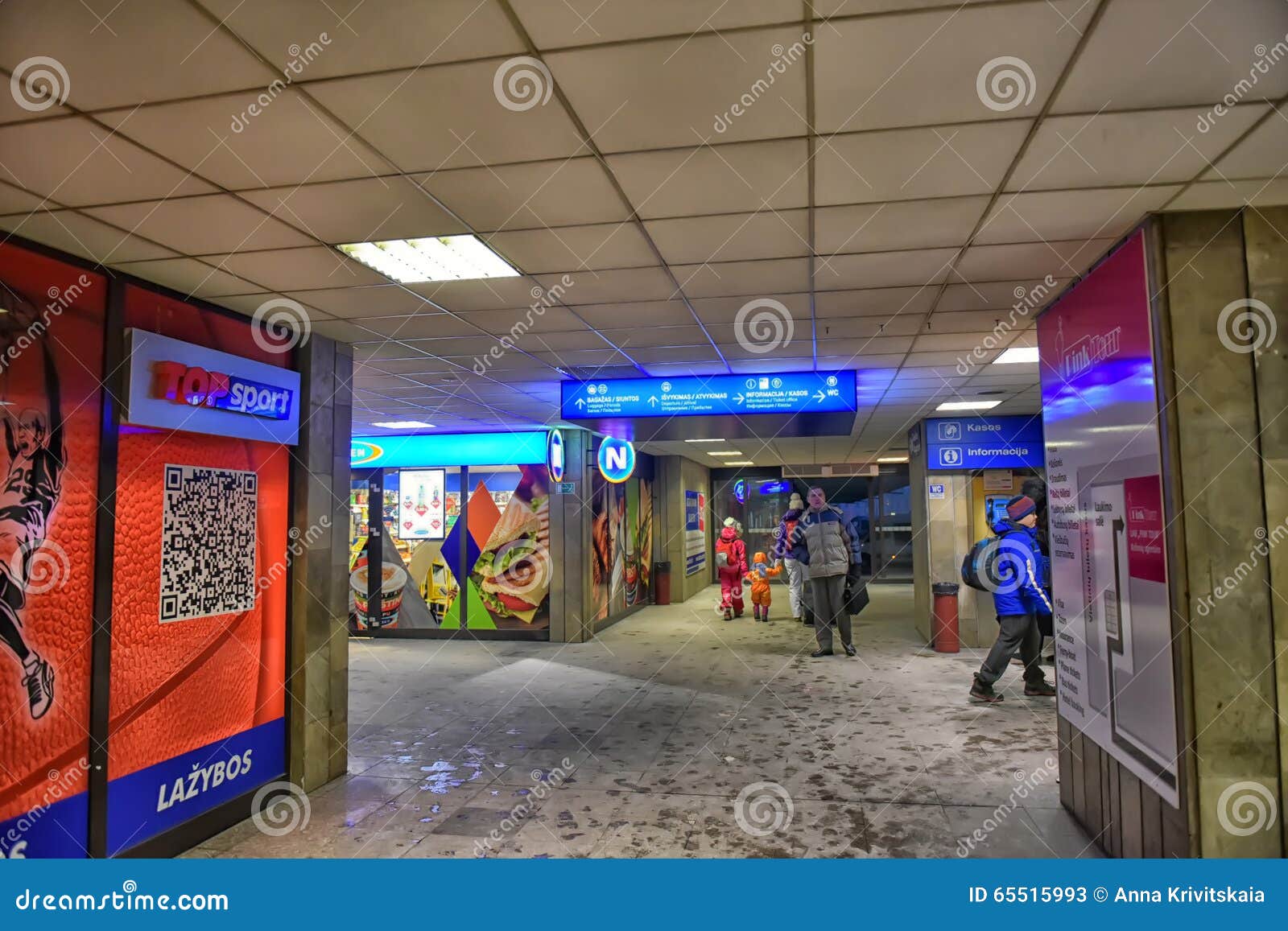 Bus station in Vilnius, editorial stock photo. Image of city - 65515993