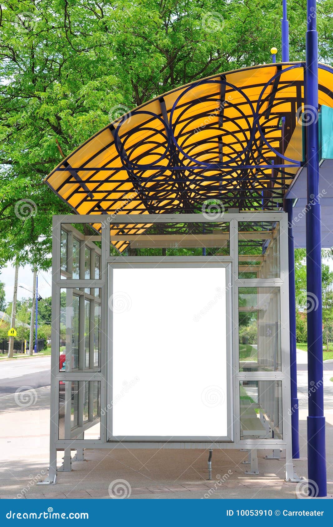 Bus stop stock photo. Image of marketing, empty, information - 10053910