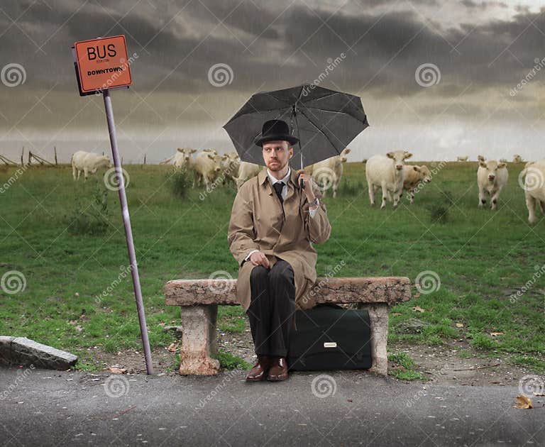Bus Stop stock photo. Image of station, outdoor, sadness - 13683232