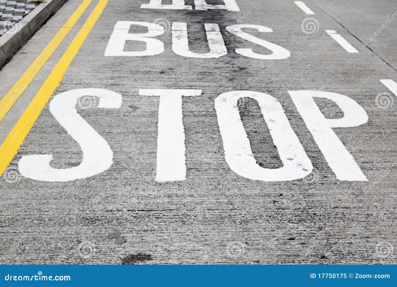 Bus stop stock image. Image of dividing, text, marking - 17750175