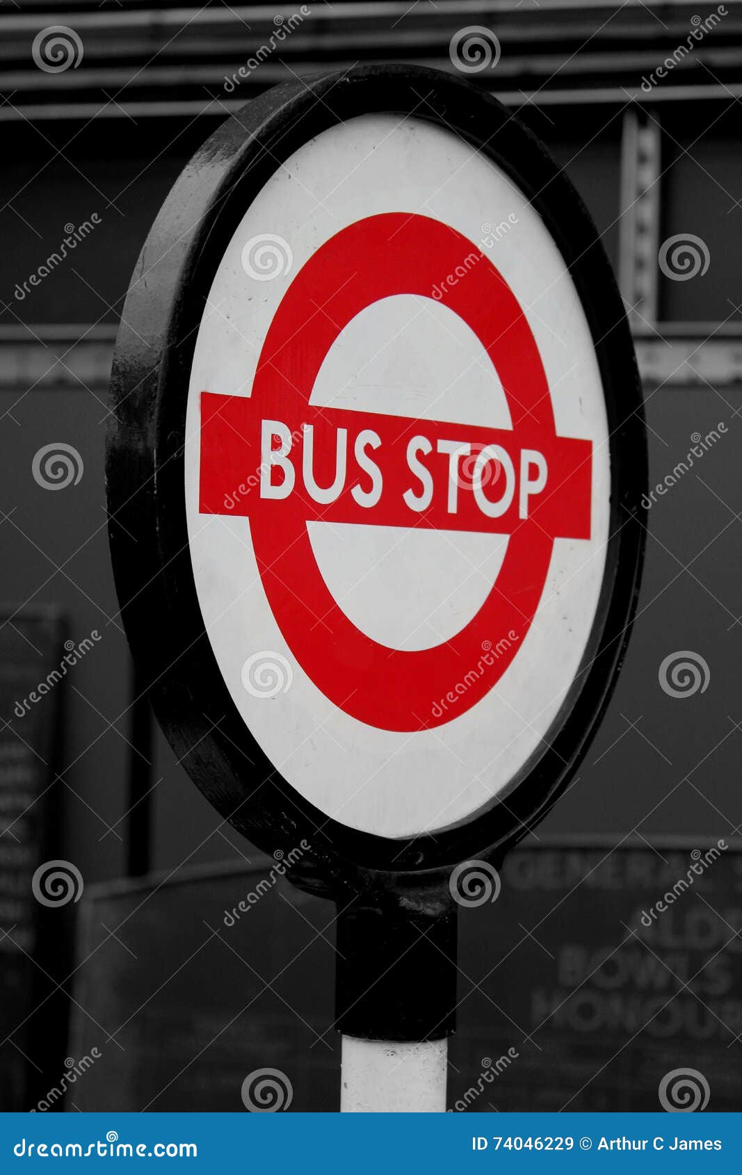 Bus stop editorial stock image. Image of abstract, england - 74046229