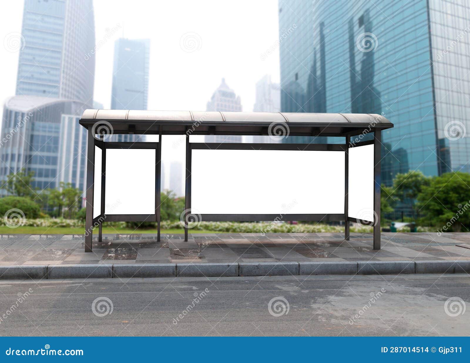 Bus stop billboard stock photo. Image of bill, marketing - 287014514