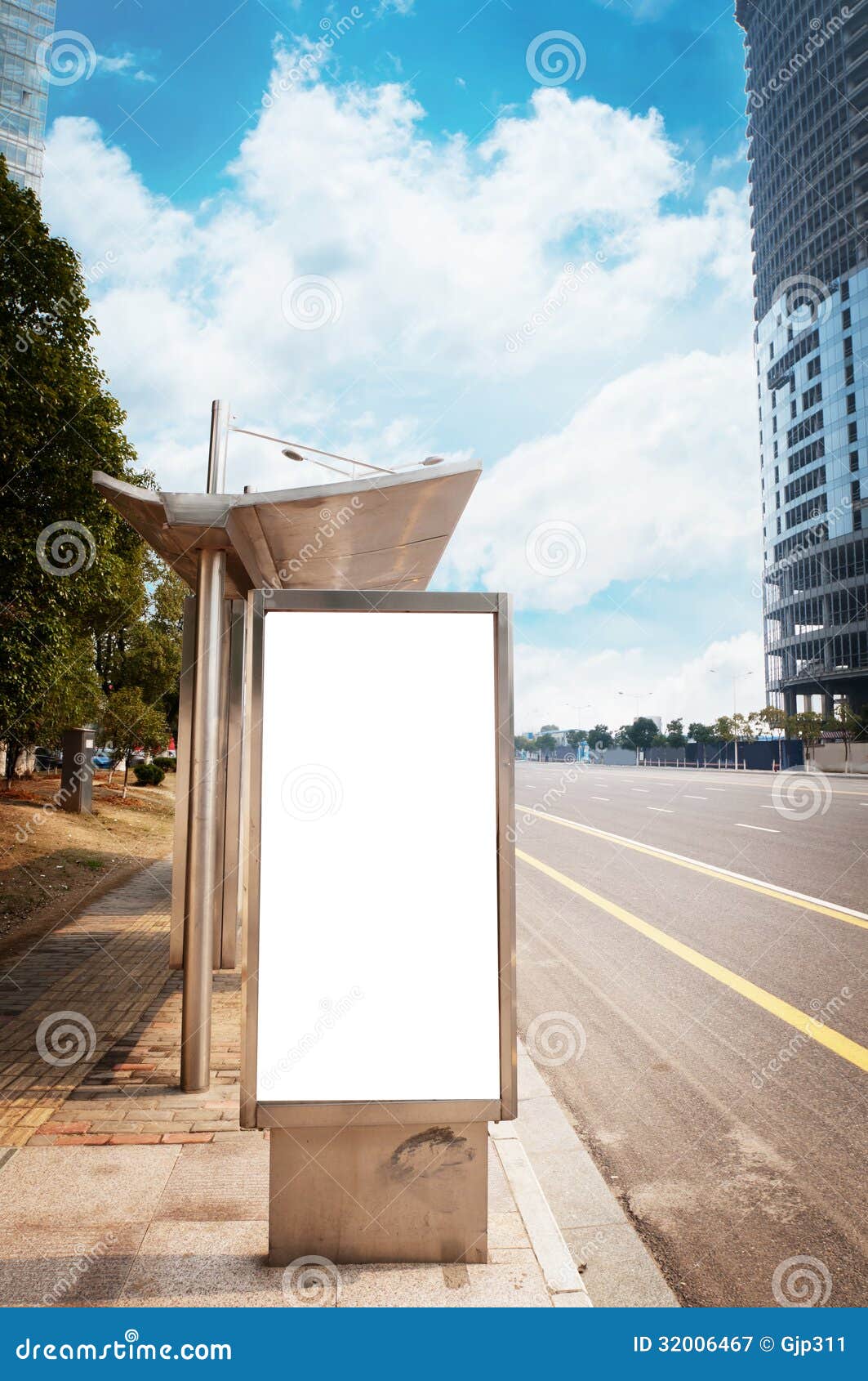 Bus stop billboard stock image. Image of communication - 32006467