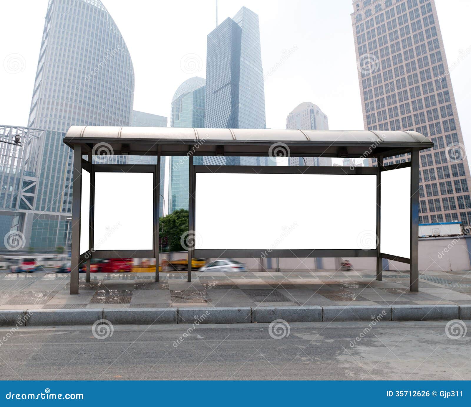 Bus stop billboard stock photo. Image of commercial, board - 35712626