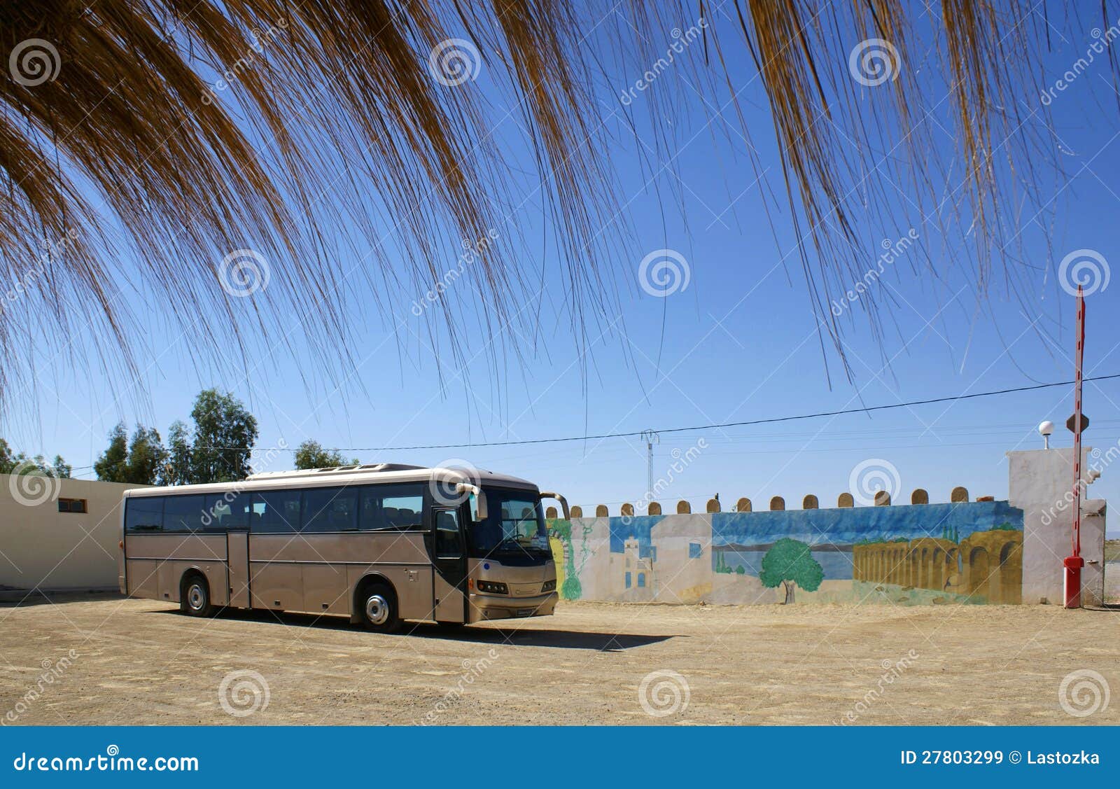 Bus stop in desert stock image. Image of expectation - 27803299
