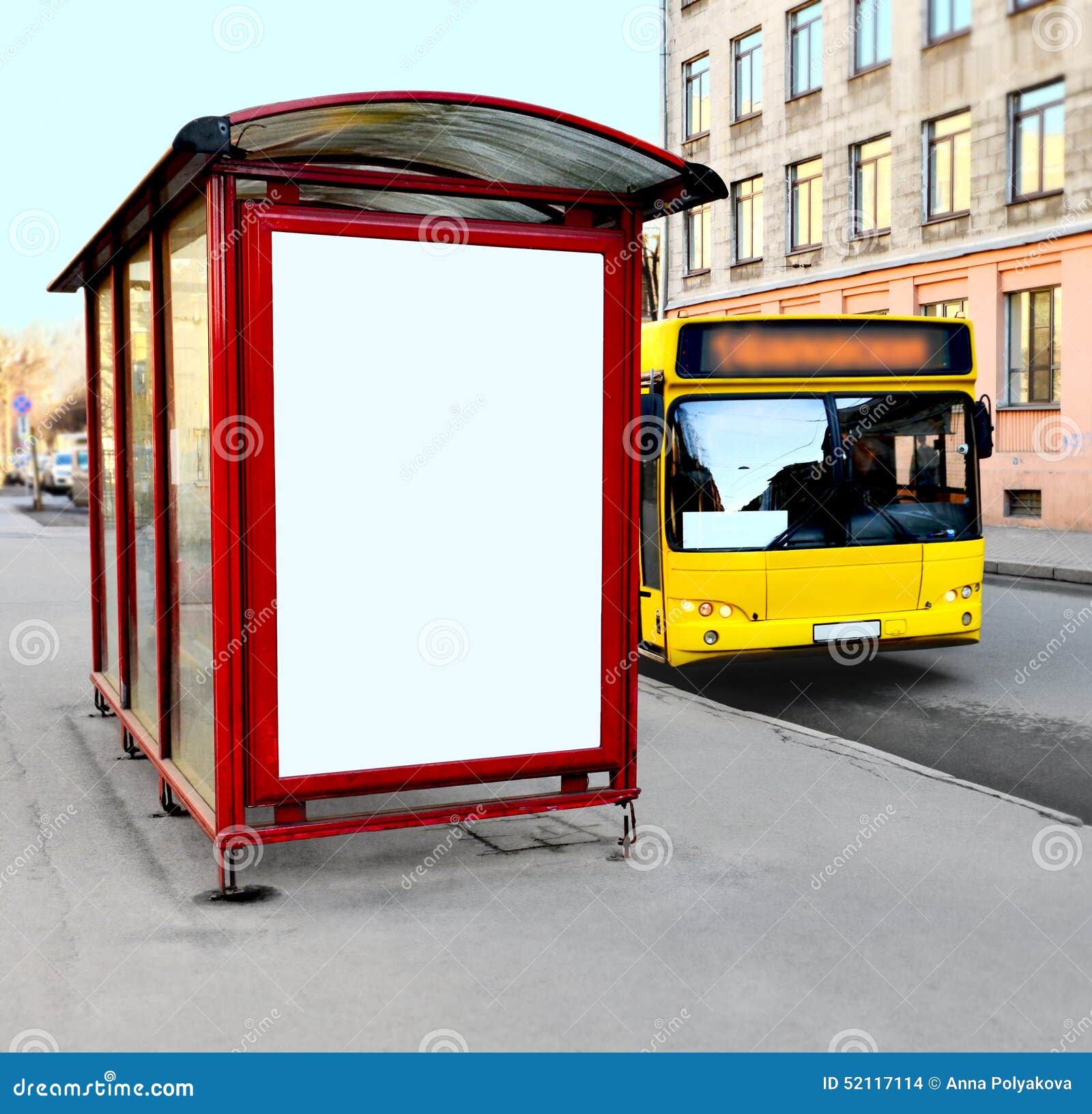 Bus-stop stock photo. Image of architecture, road, place - 52117114