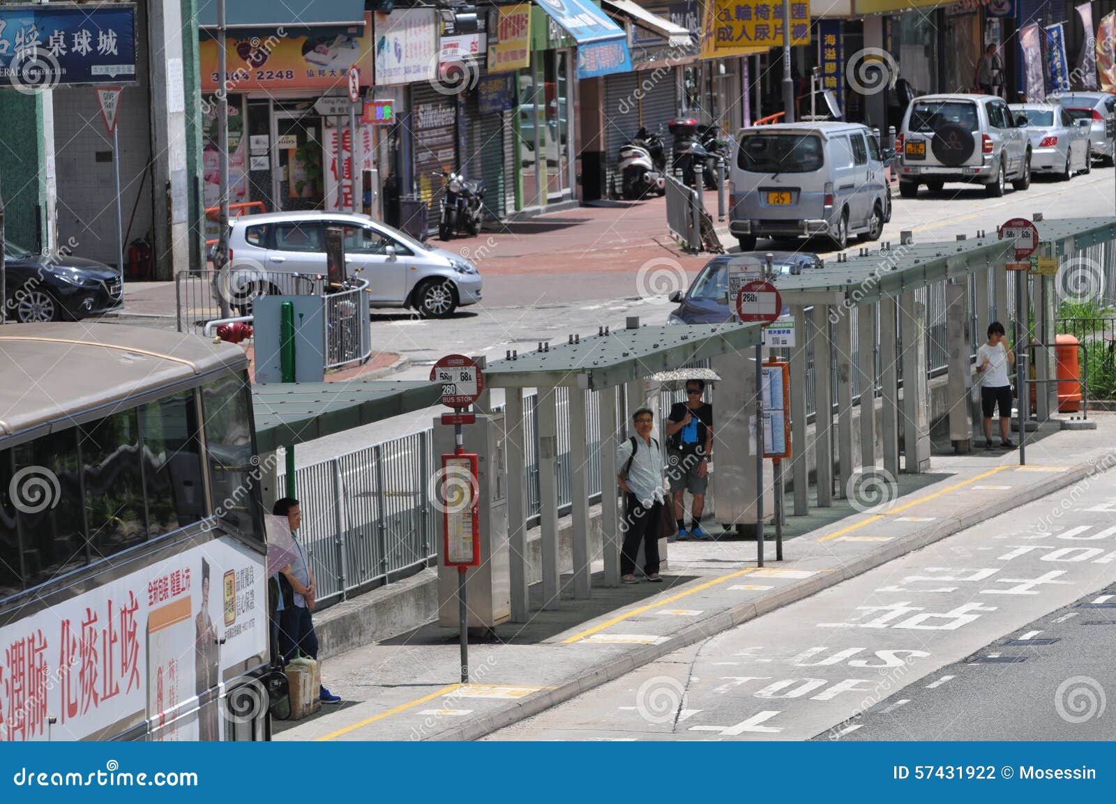 Bus stop editorial photography. Image of stop, asia, kong - 57431922