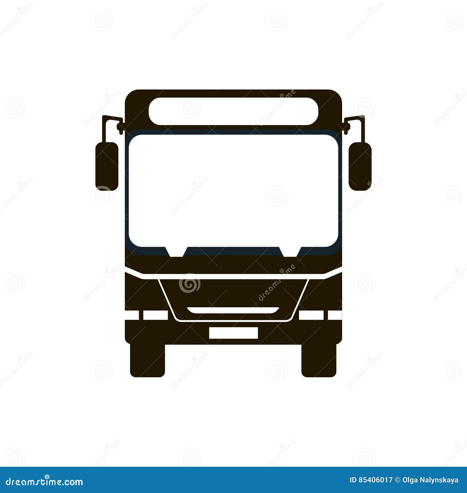 Bus Stop Icon stock vector. Illustration of background - 85406017