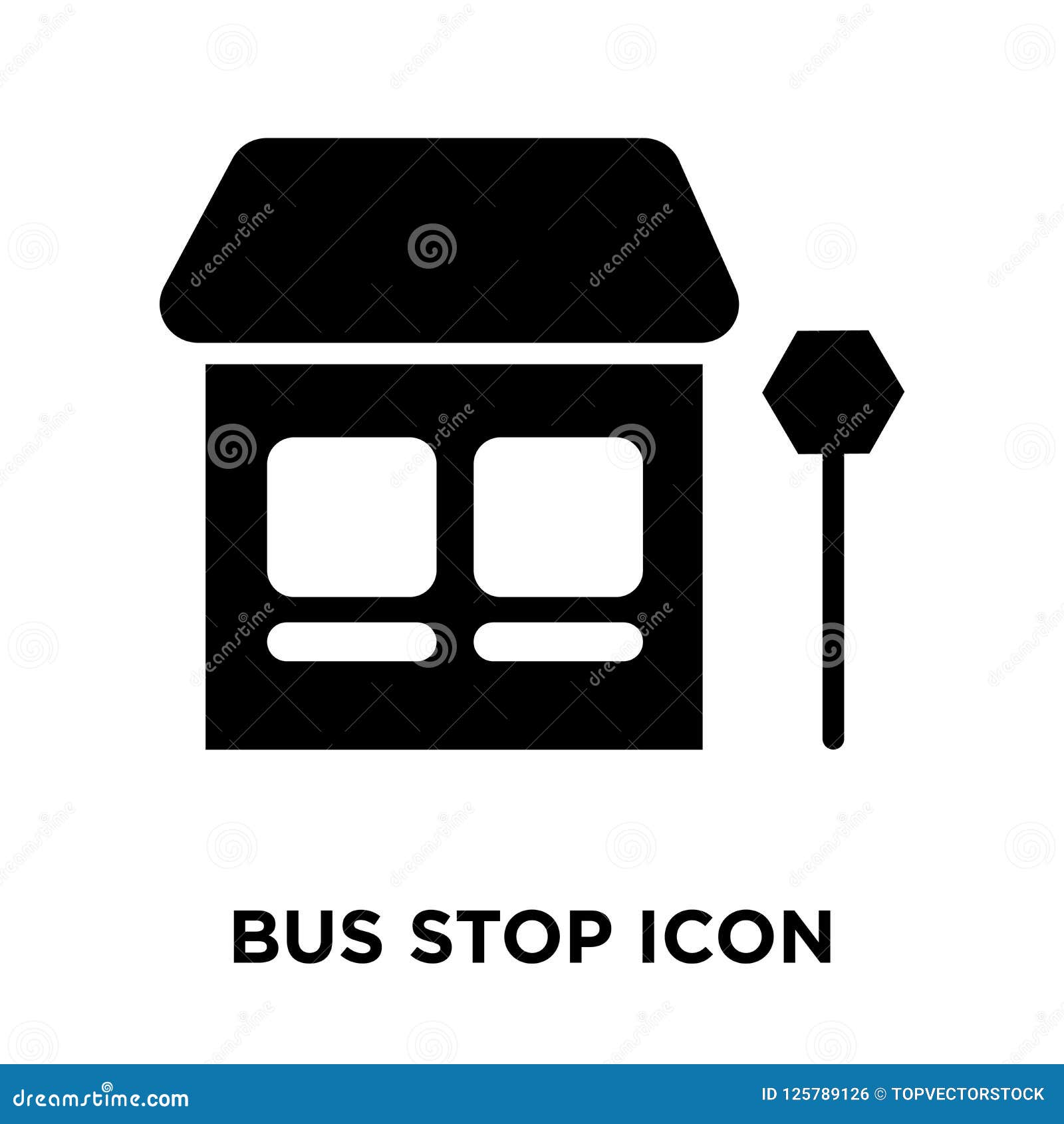 Bus Stop Icon Vector Isolated on White Background, Logo Concept Stock ... Bus Stop Icon Vector Isolated on White Background, Logo Concept Stock ...