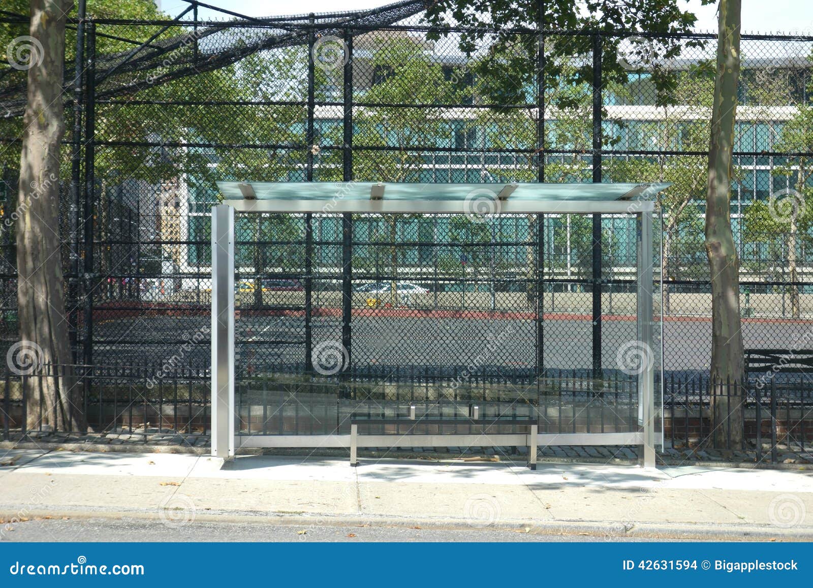 New York City Bus Stop stock photo. Image of stop, city - 42631594