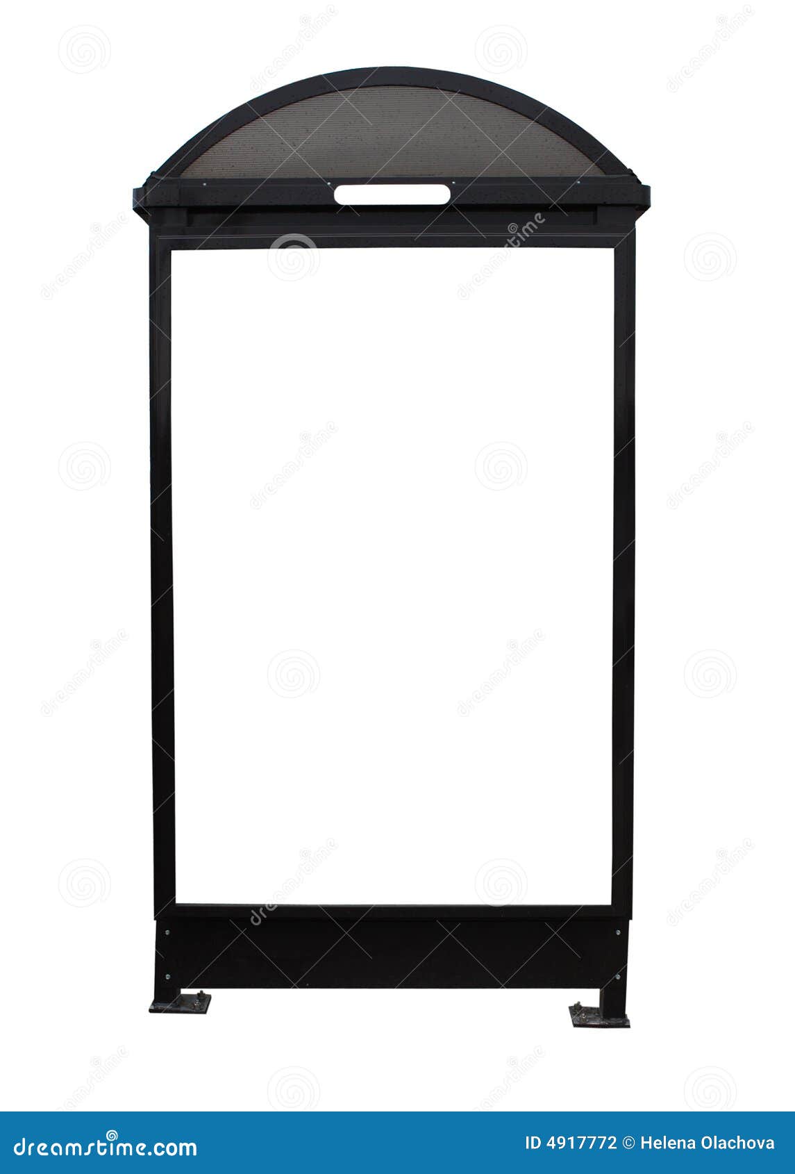 Bus Stop Shelter Isolated on White Stock Photo - Image of traveling ...