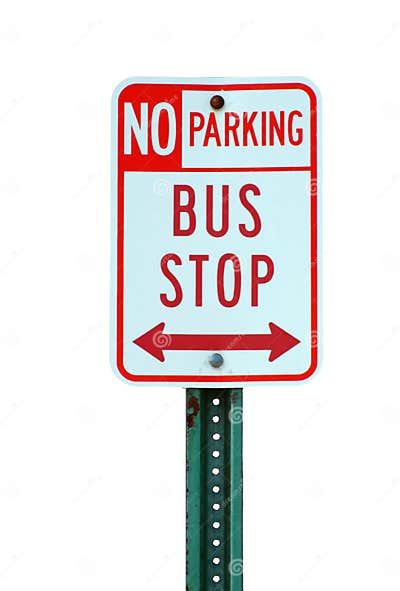 Bus stop sign stock image. Image of mode, elementary, metal - 5119875