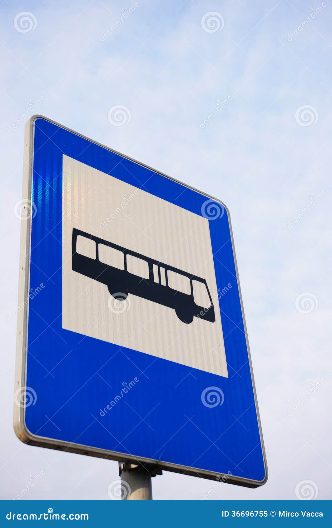 Bus stop sign stock image. Image of white, pole, transport - 36696755