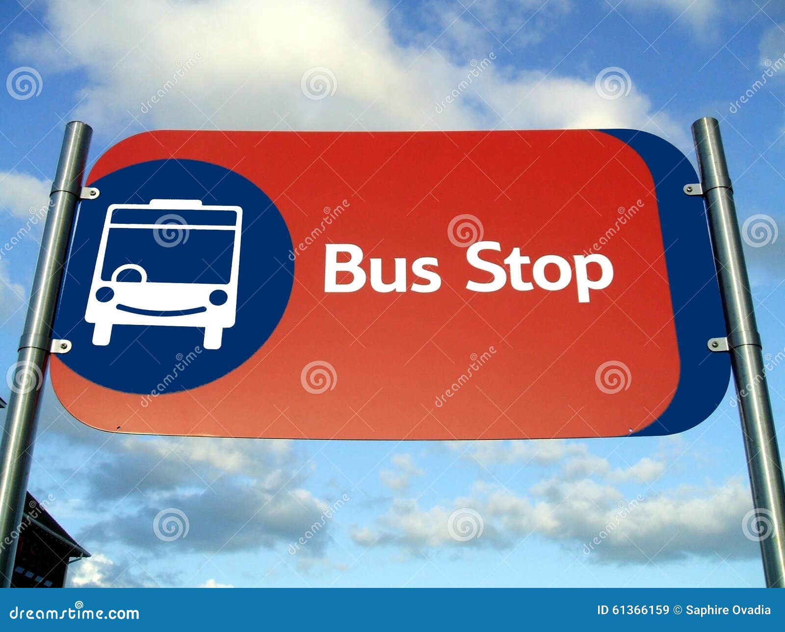 Bus stop sign stock image. Image of sign, urban, outdoor - 61366159
