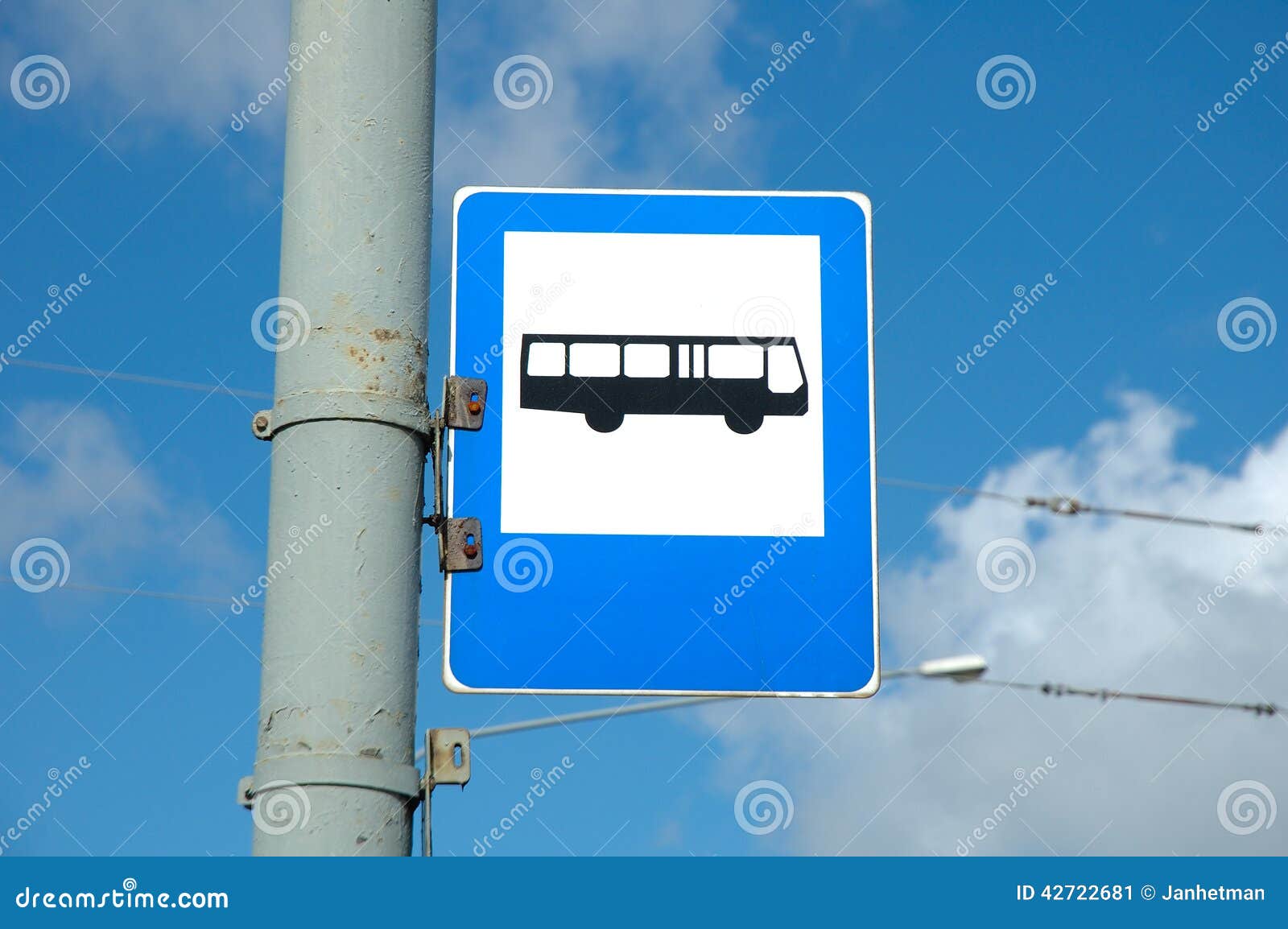 Bus stop sign stock image. Image of white, fixed, travel - 42722681