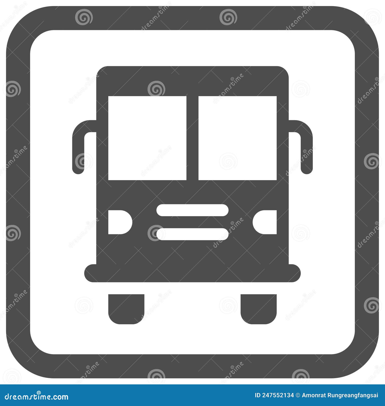Bus Stop Sign Icon, Traffic Sign Vector Stock Vector - Illustration of ...