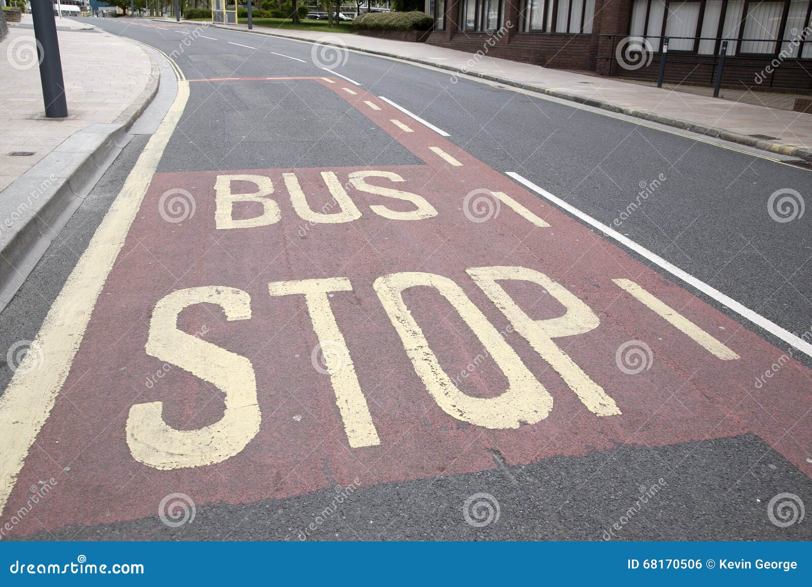 Bus Stop Sign stock photo. Image of transport, urban - 68170506