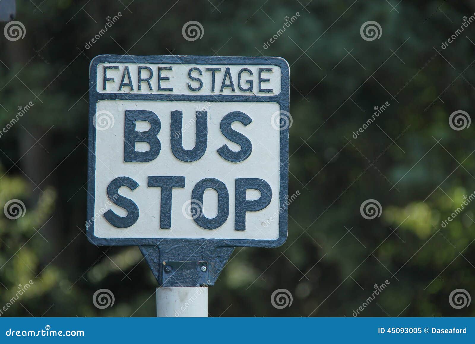Vintage Bus Stop Sign