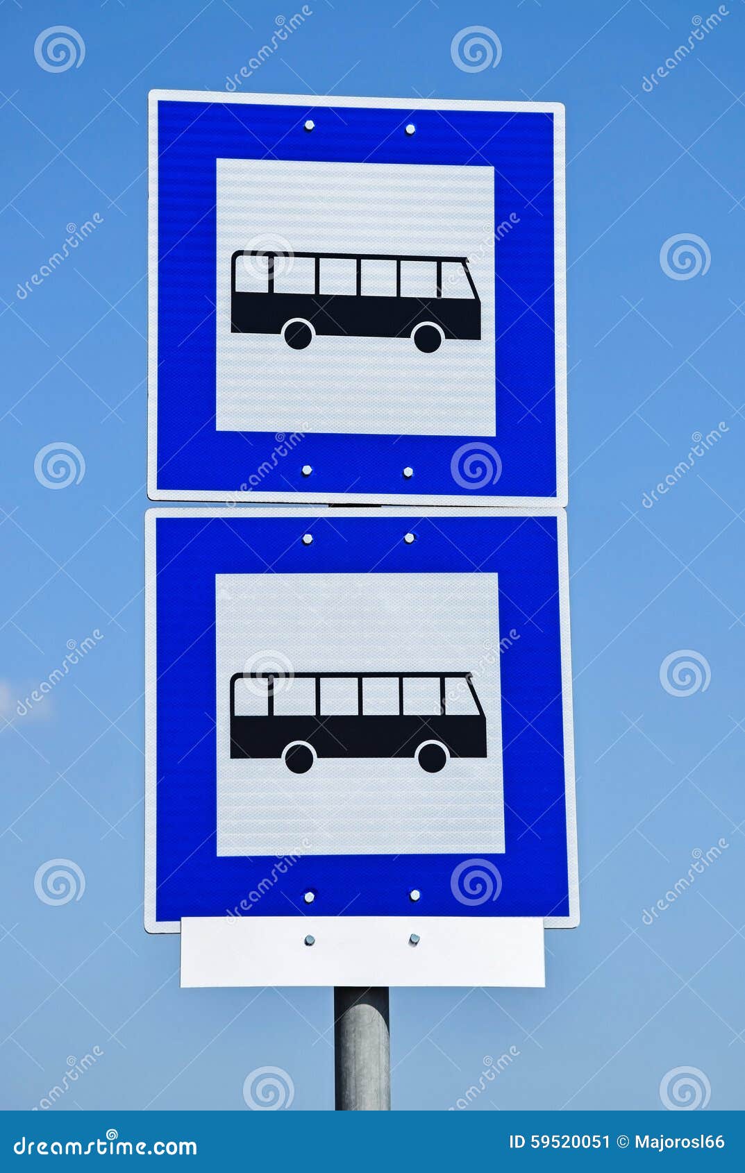Bus stop traffic signs stock image. Image of pictogram - 59520051