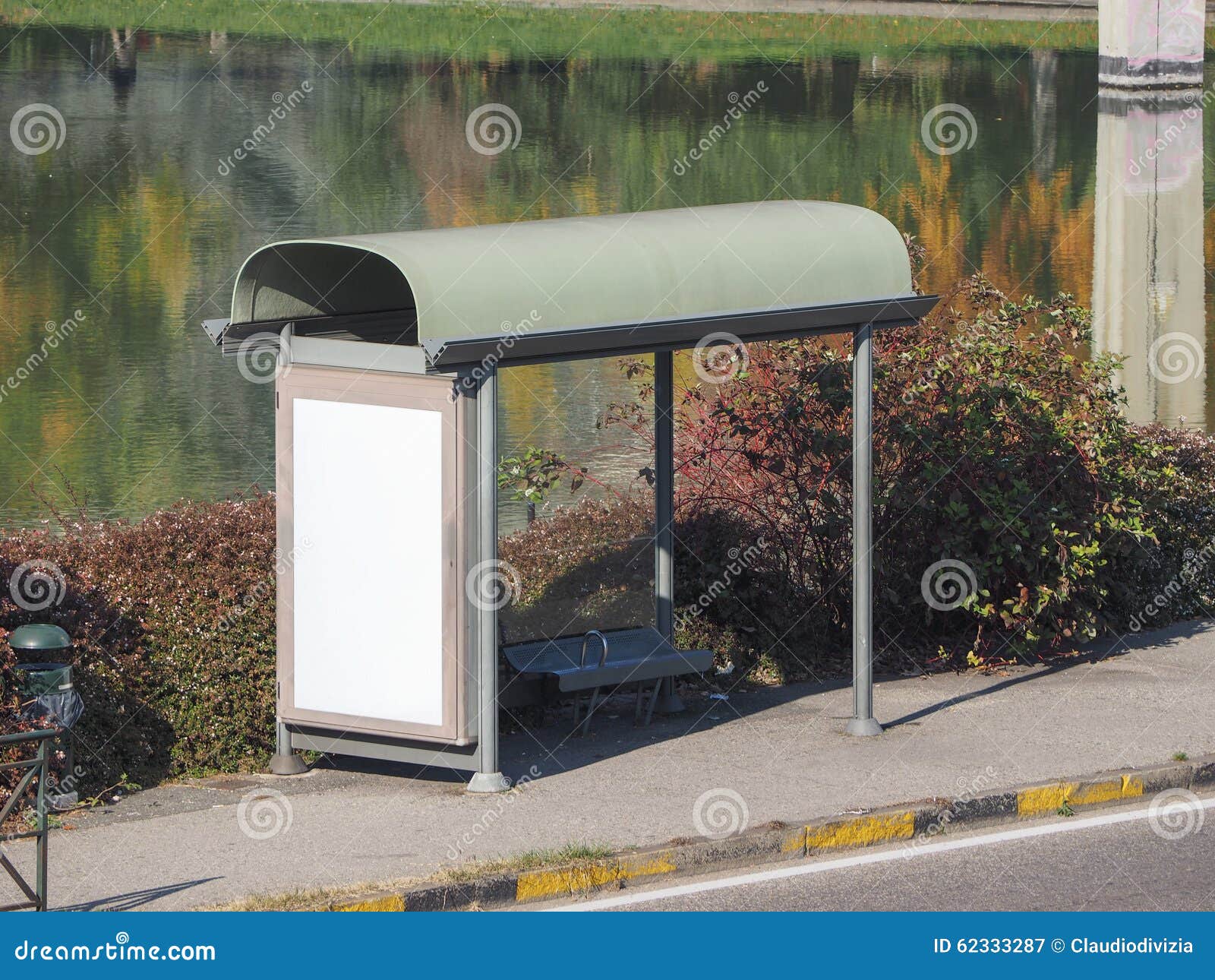 Bus Stop stock image. Image of italia, stop, water, italy - 62333287