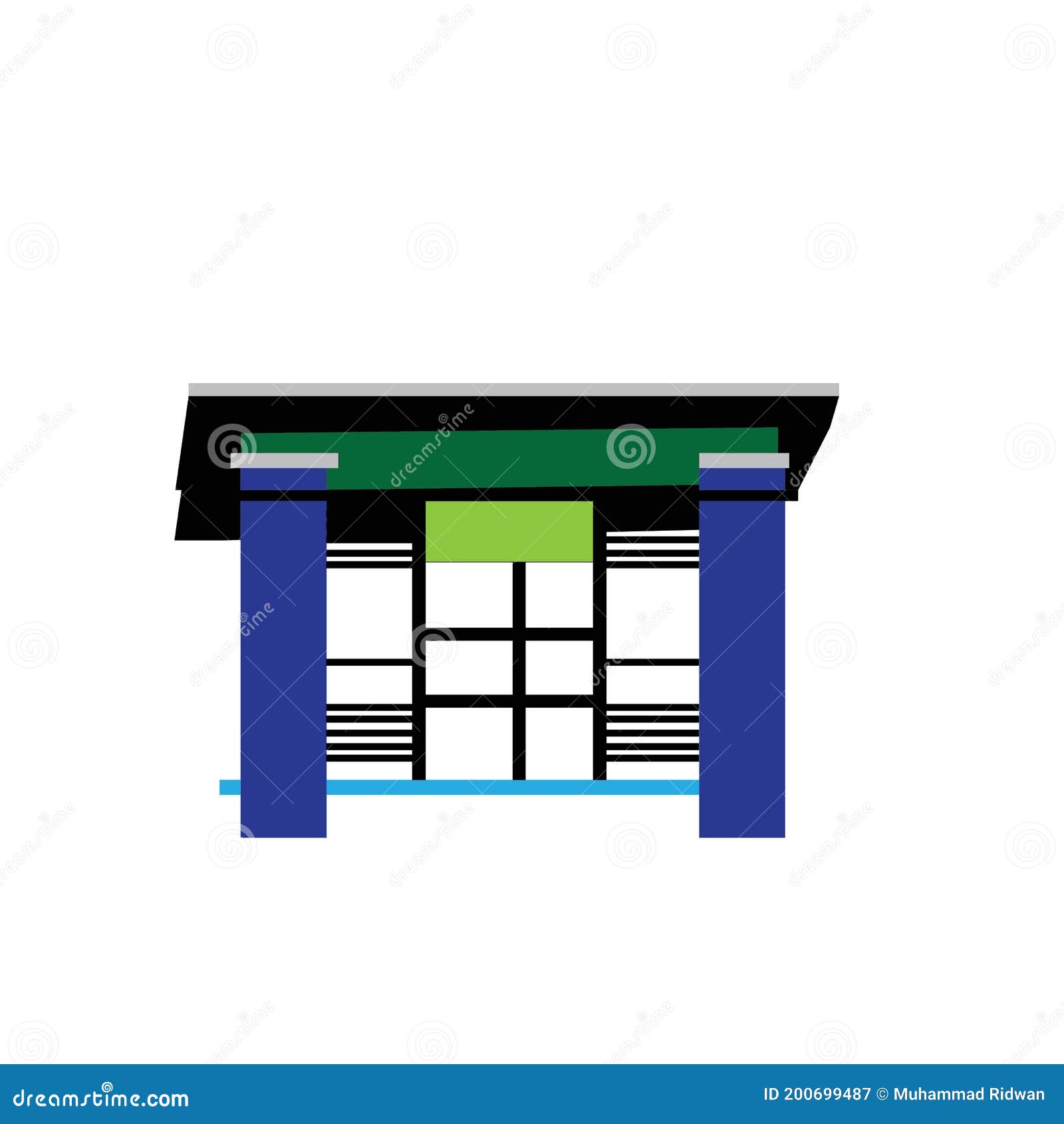 Bus stop vector design stock illustration. Illustration of marketing ...