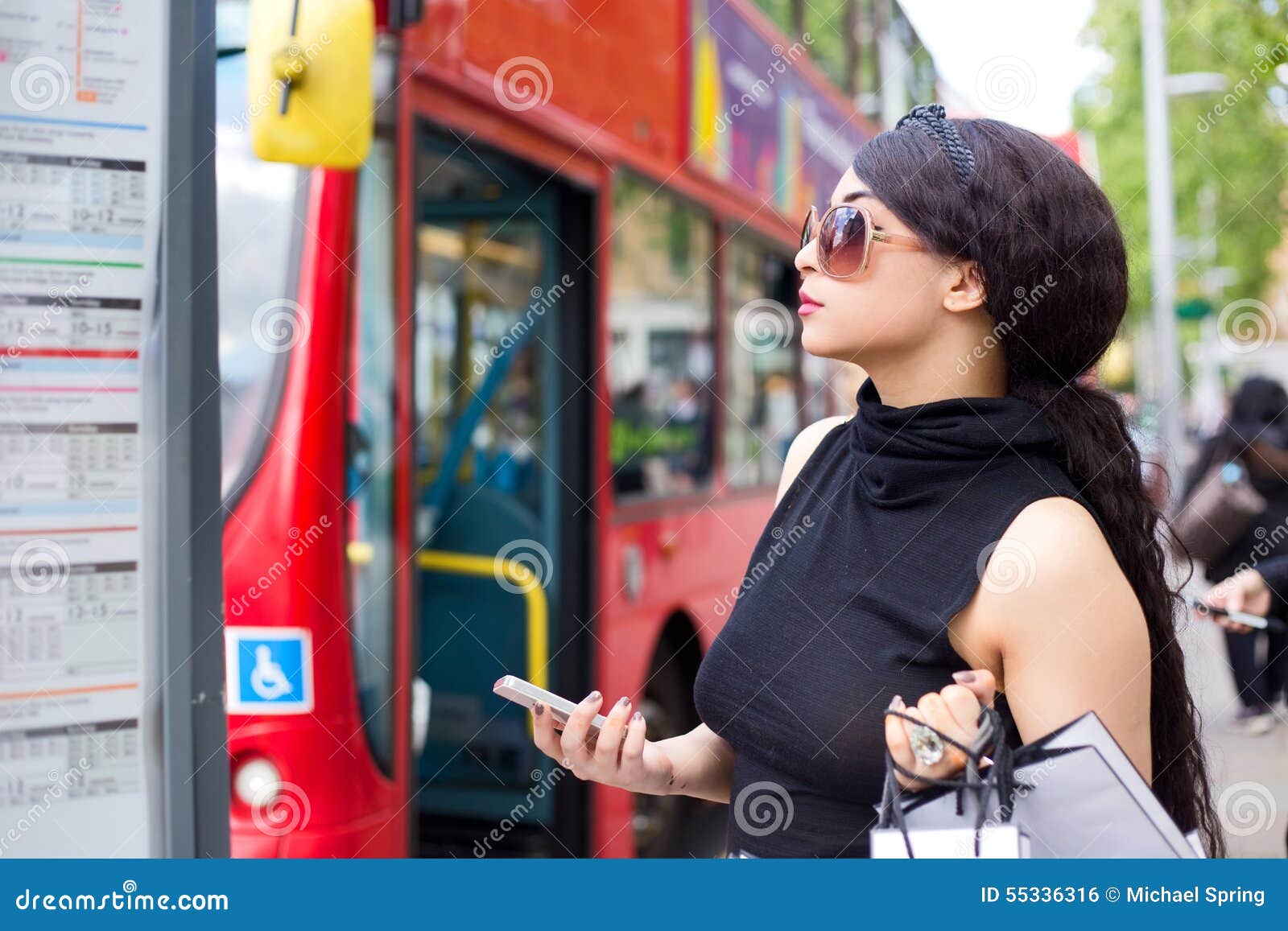 Bus stop stock photo. Image of english, britain, station - 55336316