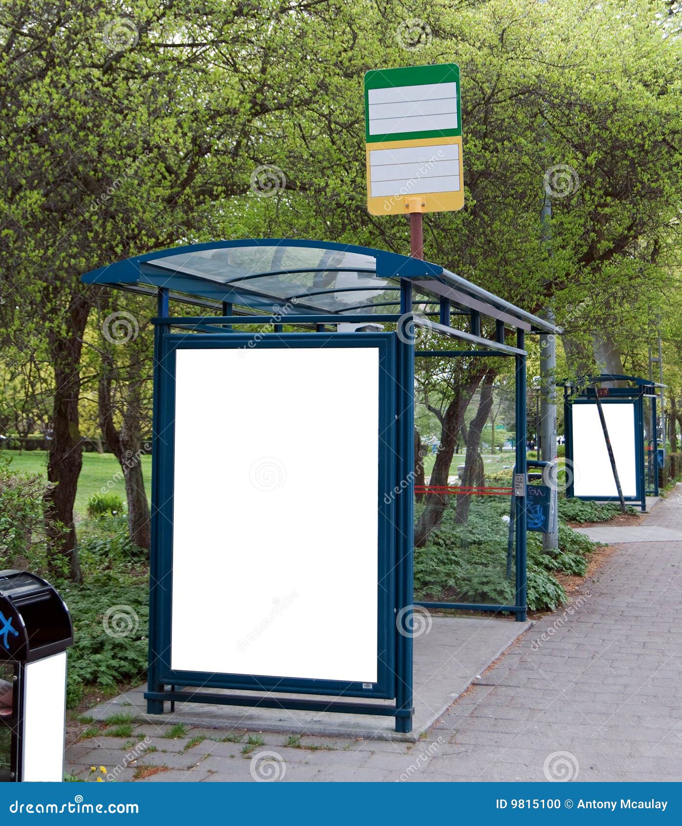 Bus stops stock photo. Image of attention, media, bench - 9815100